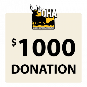 $1000 Donation – Oregon Hunters Association