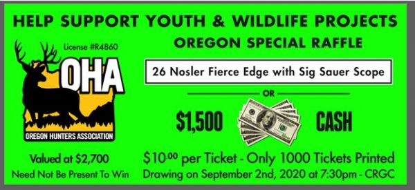 Raffle logo - Oregon Hunters Association
