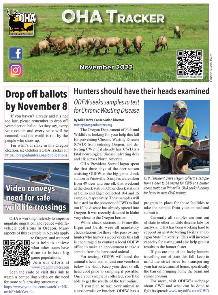 Publications - Oregon Hunters Association