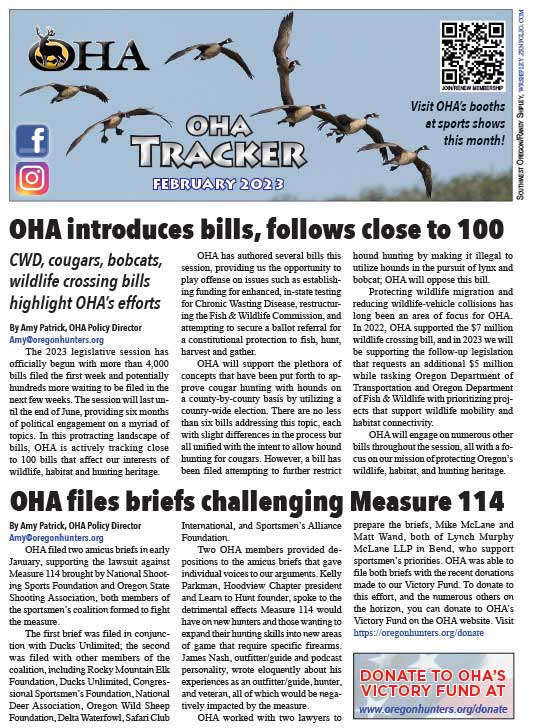 Publications - Oregon Hunters Association