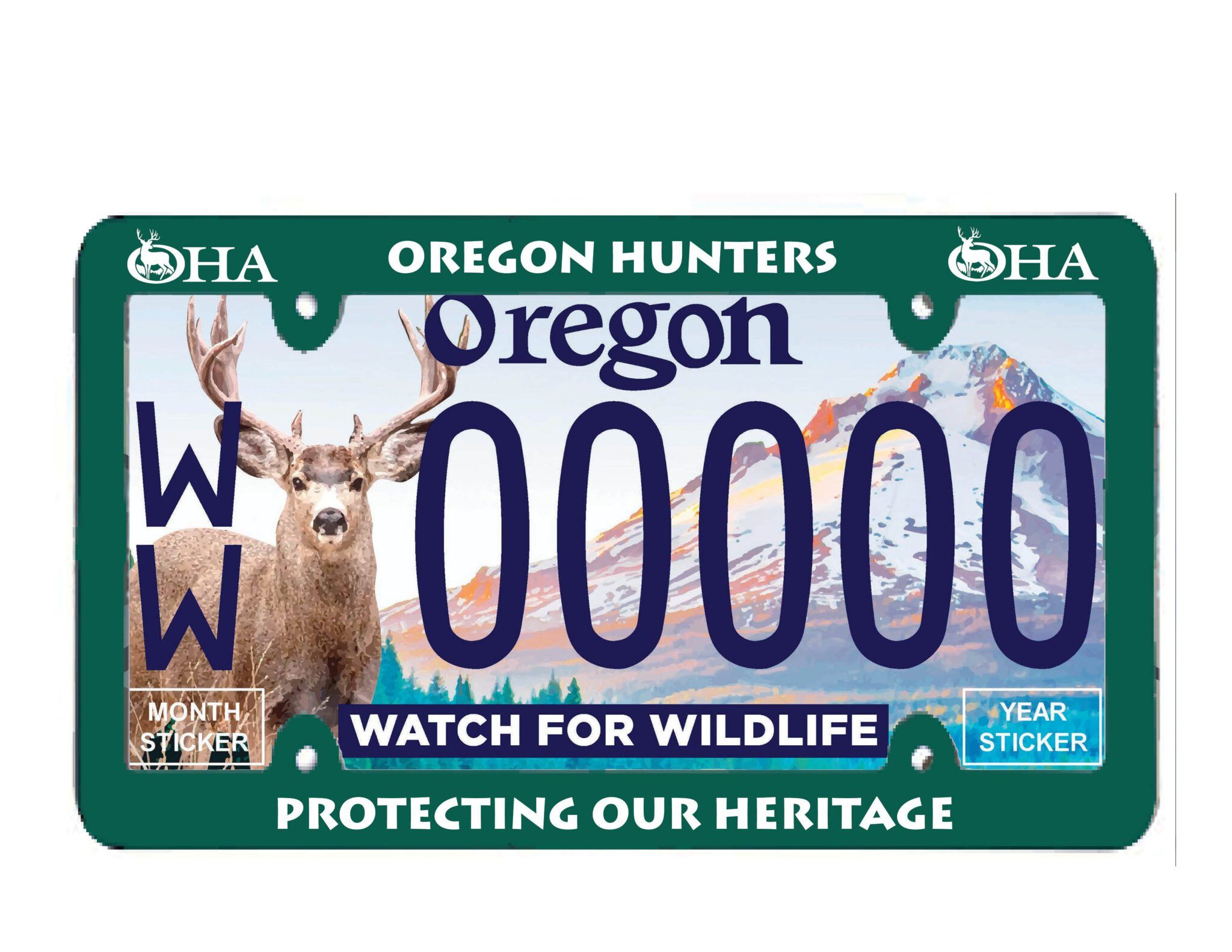 OHA License Plate Frame – Oregon Hunters Association