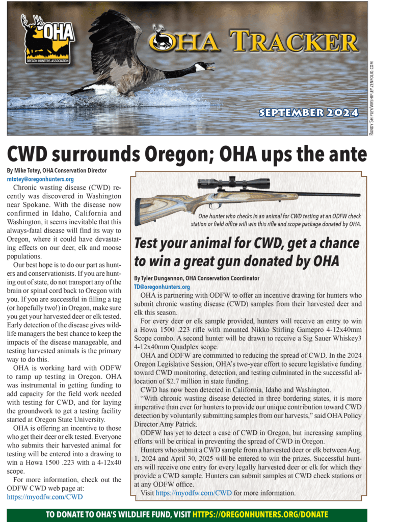 Publications - Oregon Hunters Association