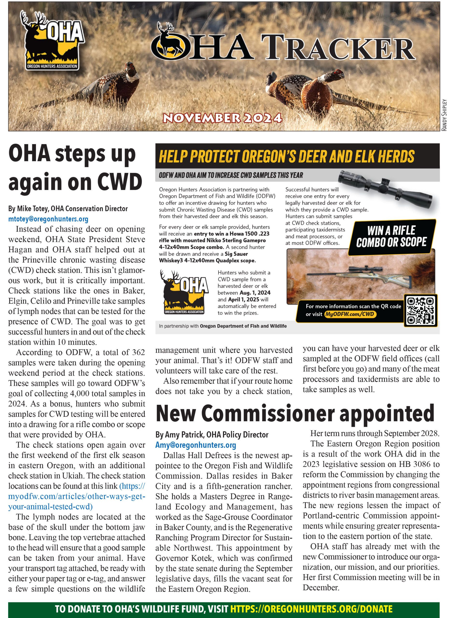 OHA - Oregon Hunters Association